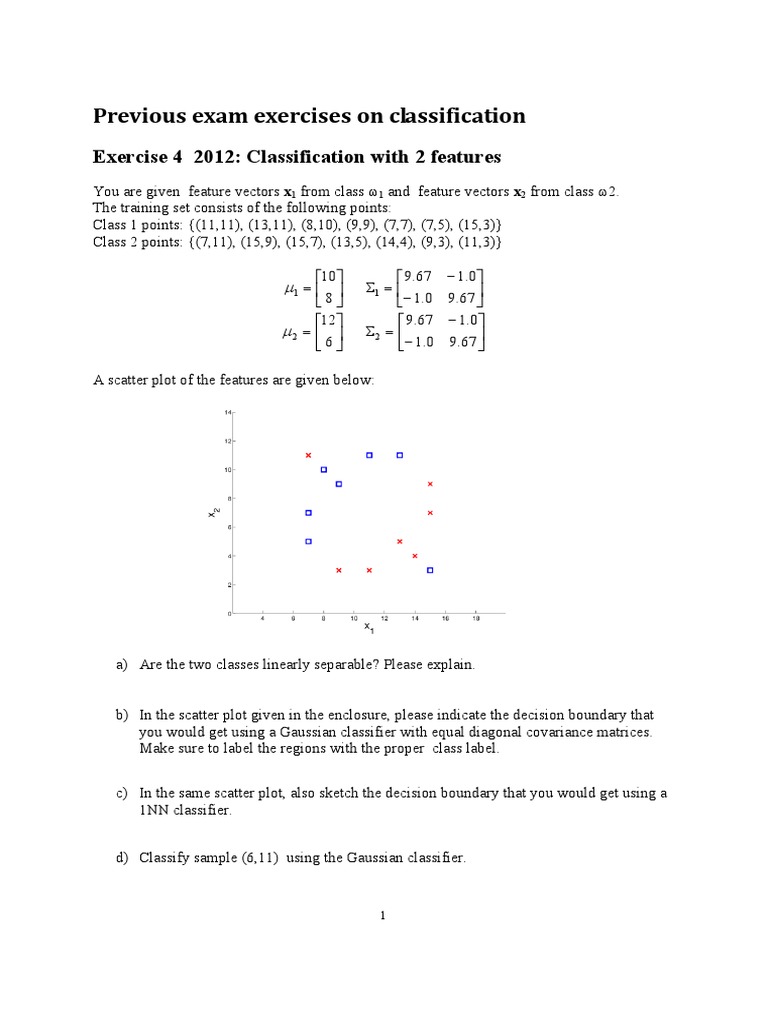 Classification Exam Prep | PDF | Cluster Analysis | Statistical ...