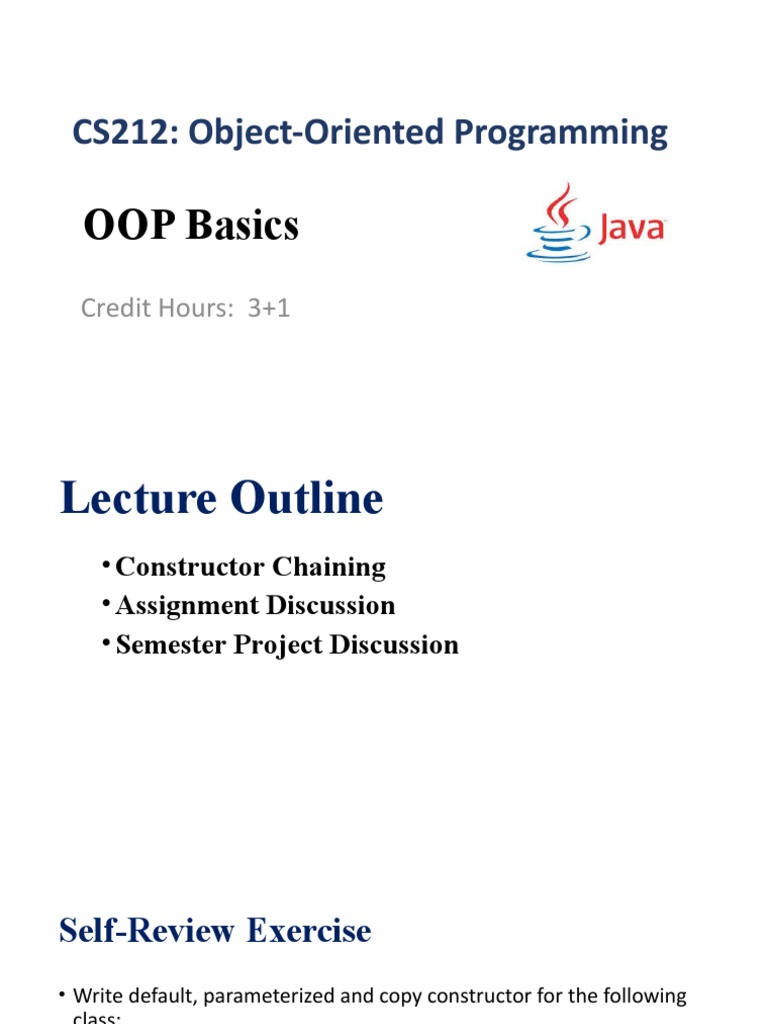 Constructor Chaining | PDF | Art | Computers