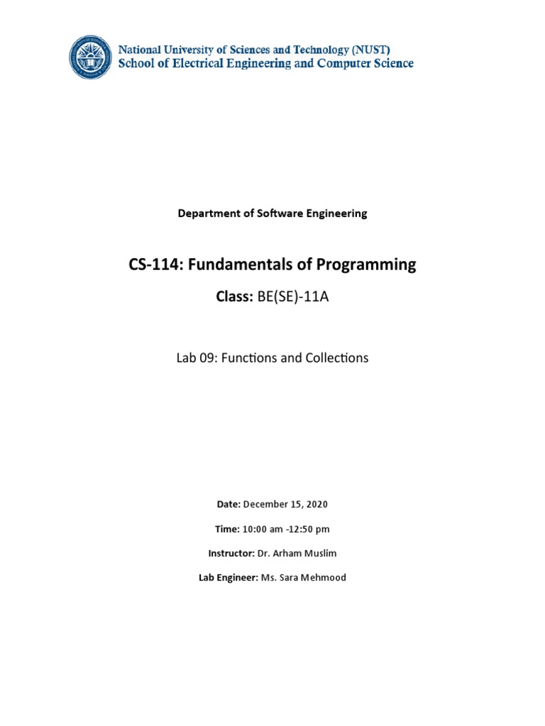 Functions and Collections | PDF | Parameter (Computer Programming ...