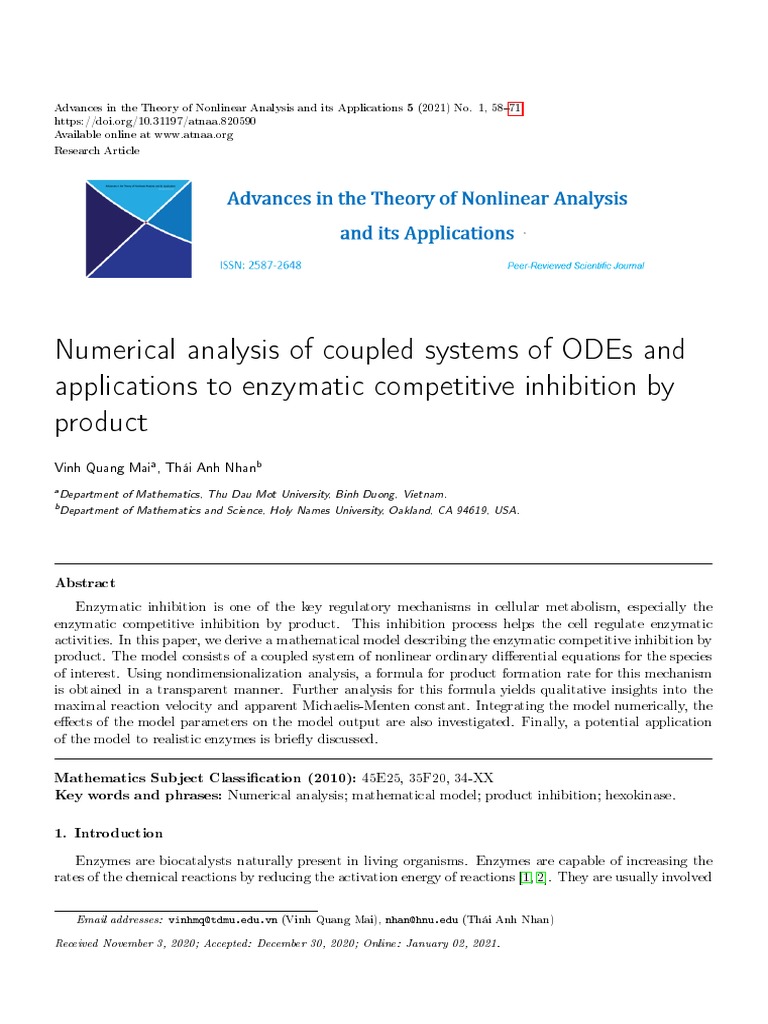 2021 ATNAA Competitve Product Inhibition | PDF | Enzyme Inhibitor | Enzyme