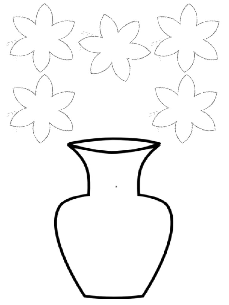 Vaza Cu Narcise de Colorat | PDF