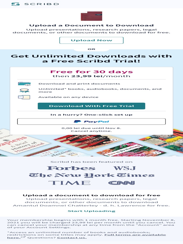 Get Unlimited Downloads With A Free Scribd Trial! | PDF