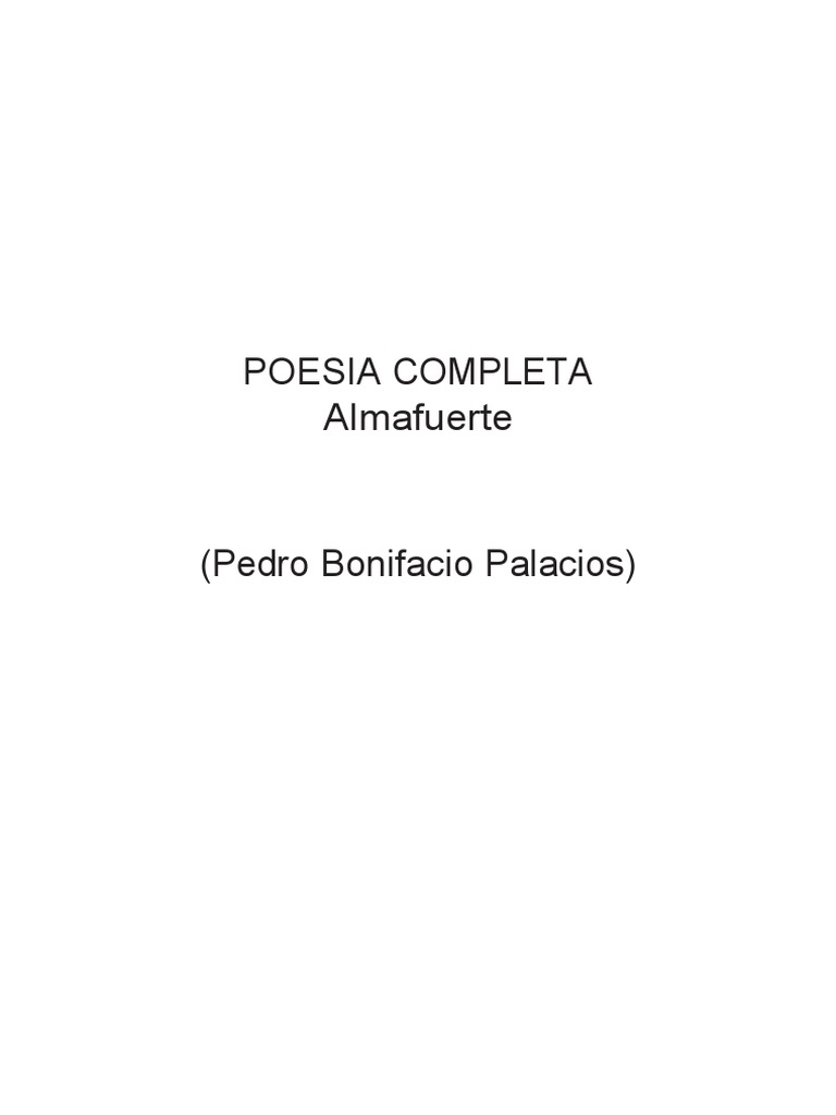 Poesía Completa de Almafuerte | PDF | Amor | Jesús