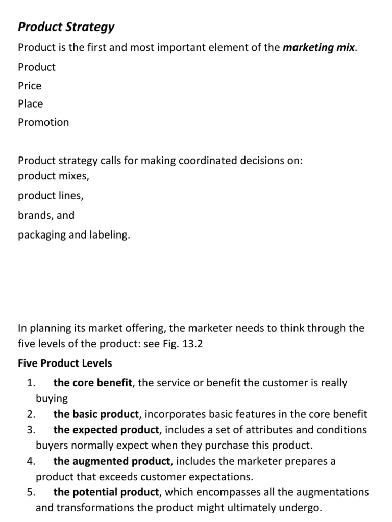 Product Strategy | PDF | Marketing | Brand