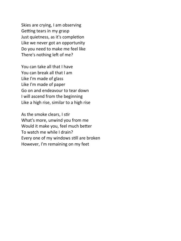 Figurative Language Song | PDF