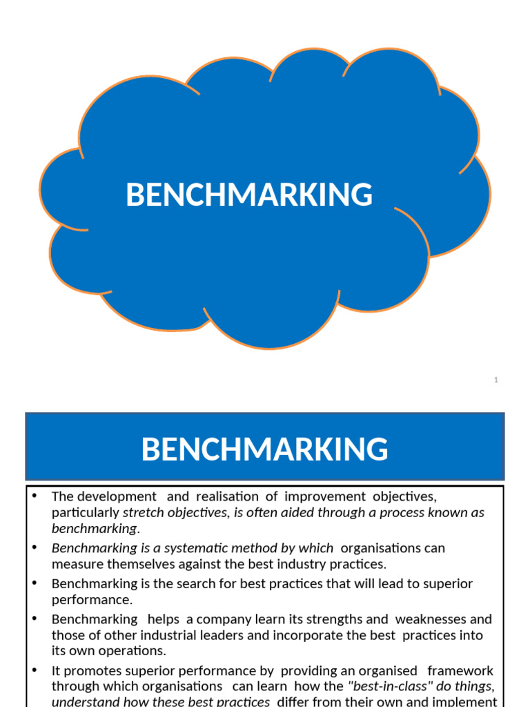 Benchmarking | PDF | Benchmarking | Cognition