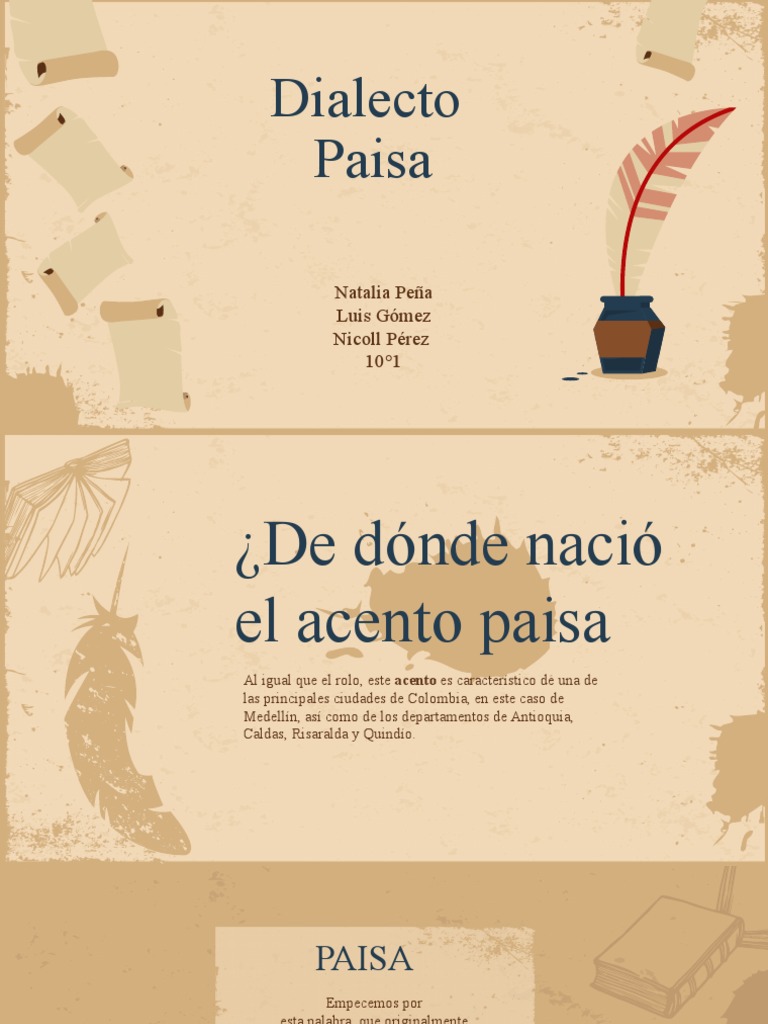 Dialecto Paisa | PDF | Lingüística | Estudios de idiomas extranjeros