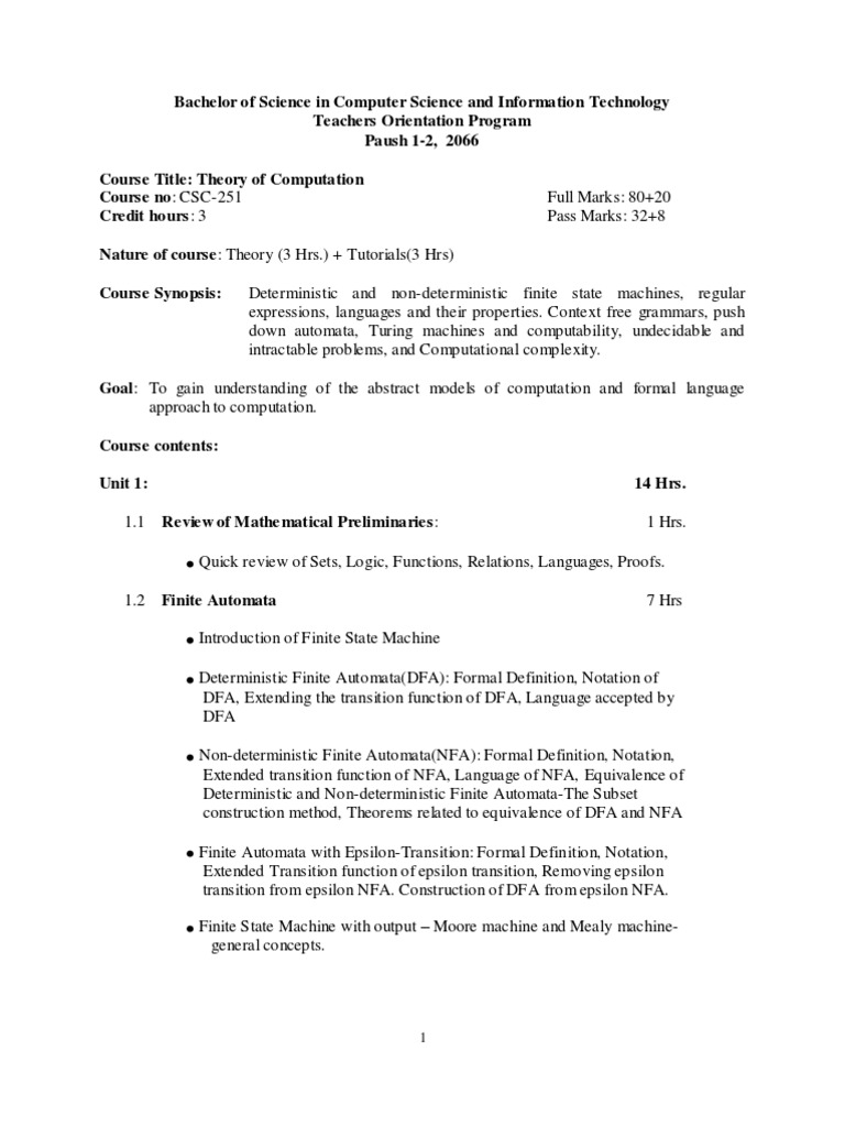 Theory of Computation | PDF | Computational Complexity Theory | Syntax (Logic)