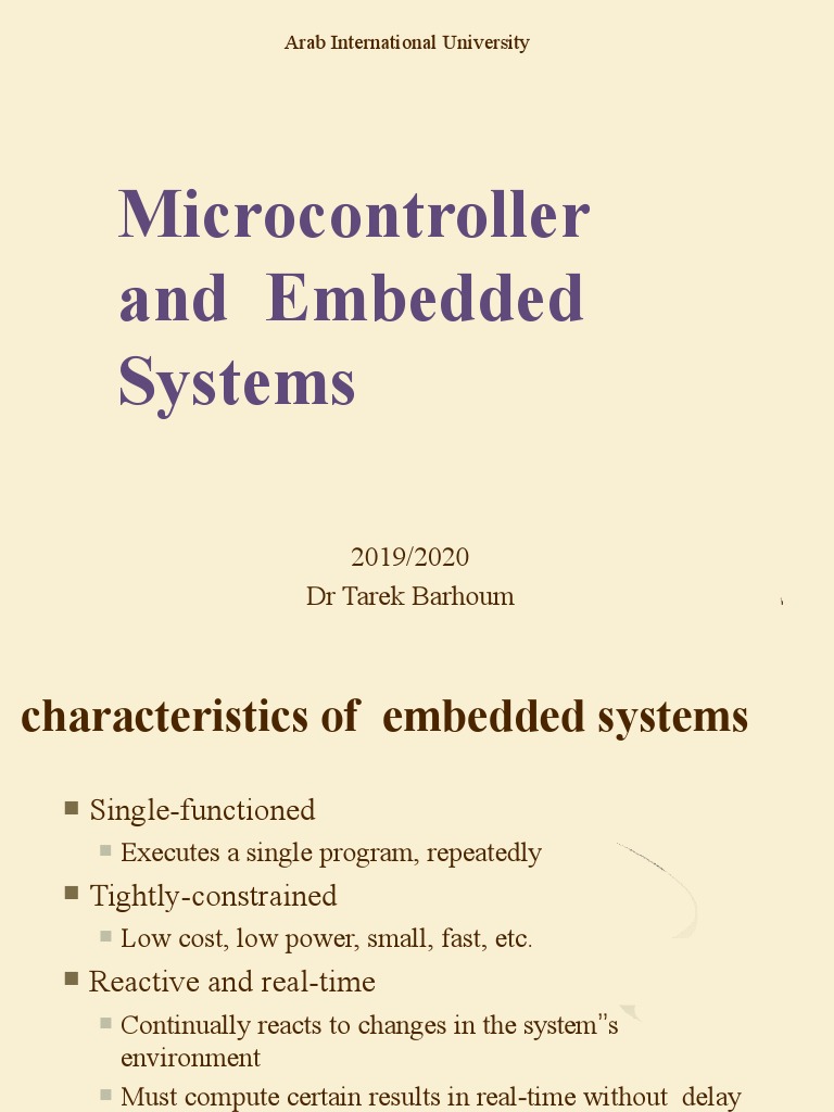 Microcontrollers and Embedded Systems | PDF | Central Processing Unit | Integrated Circuit