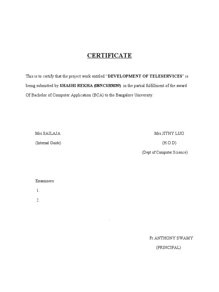 CERTIFICATE | PDF | Academic Degree | Computer Science
