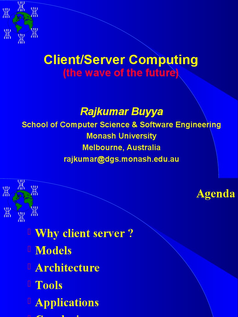 Client/Server Computing: (The Wave of The Future) | PDF | Server (Computing) | Client–Server Model