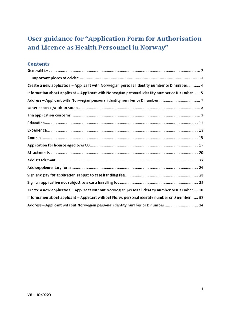 User Guide Altinn - Application Form For Authorisation and Licence As ...