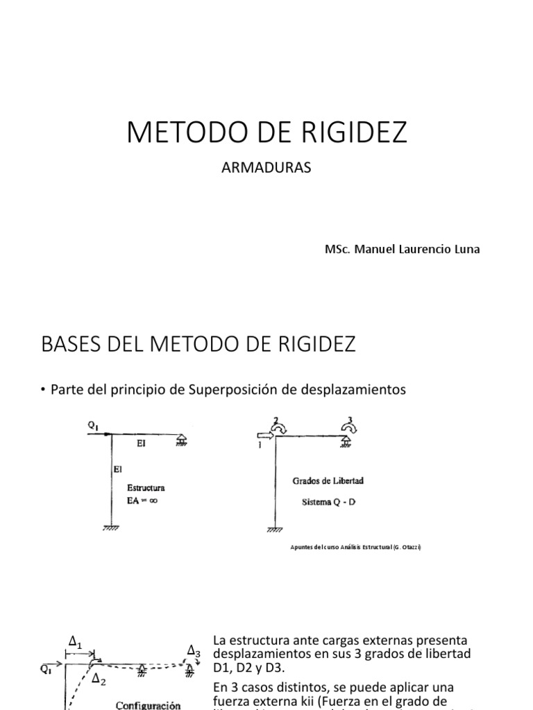 Metodo de Rigidez Armaduras | PDF | Matemáticas Aplicadas | Matemáticas