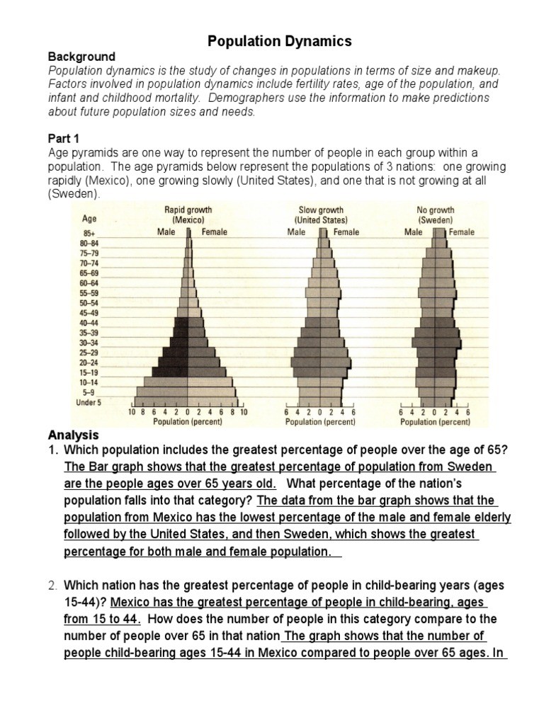 Worksheet Population Dynamics 2009 GROUP1 | PDF | Cardiovascular ...