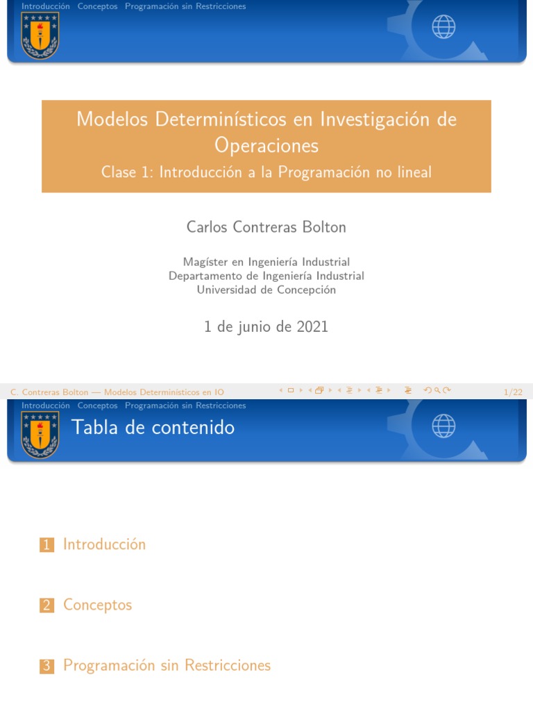 Introducción a la Programación No Lineal | PDF | Programacion no lineal ...