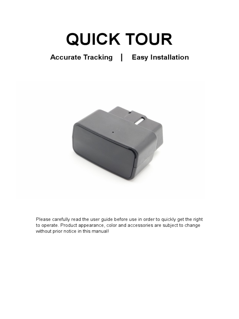 User Guide for the TKSTAR GPS Tracker: Quick Tour, Functions, Setup ...