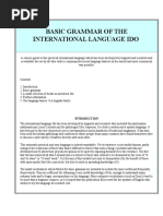 Ido Language Analysis | PDF | Verb | English Language