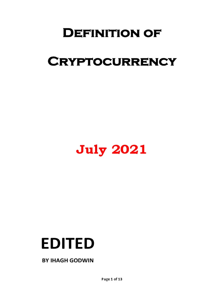 Understanding Cryptocurrency Basics | PDF | Cryptocurrency | Key ...