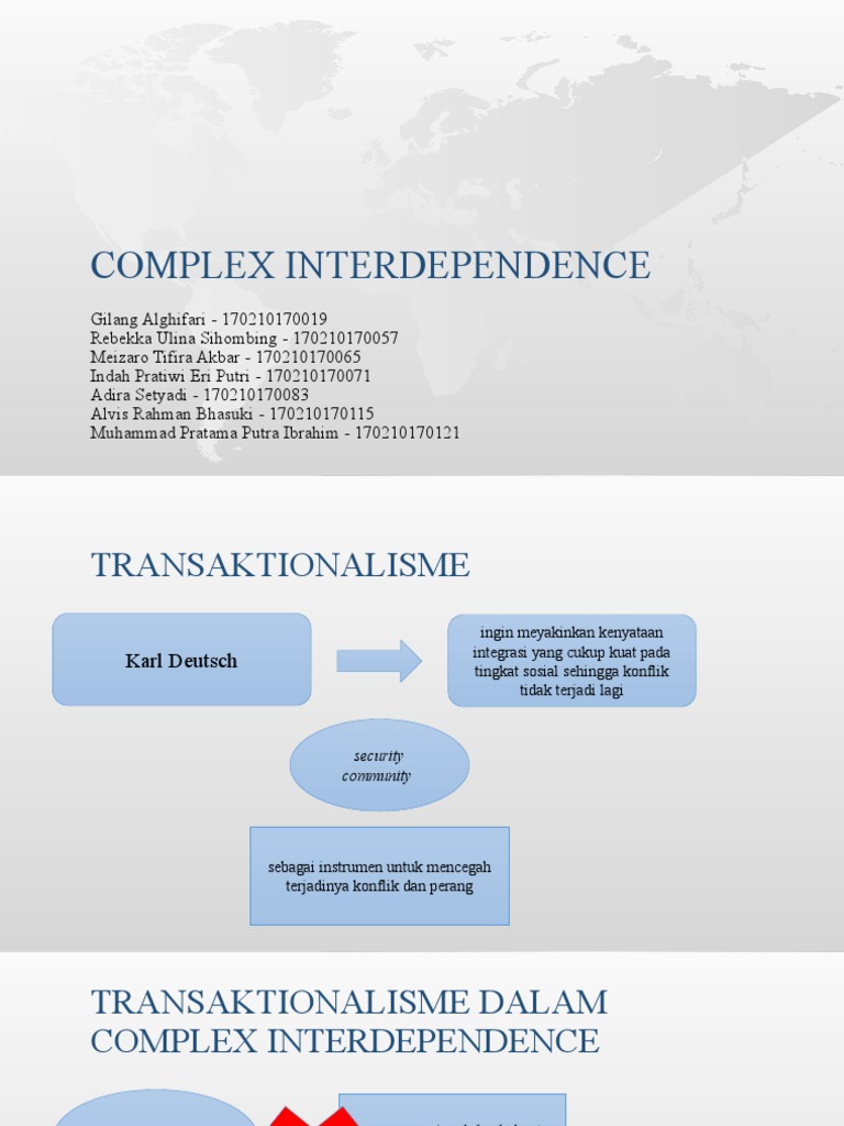 Complex Interdependence | PDF