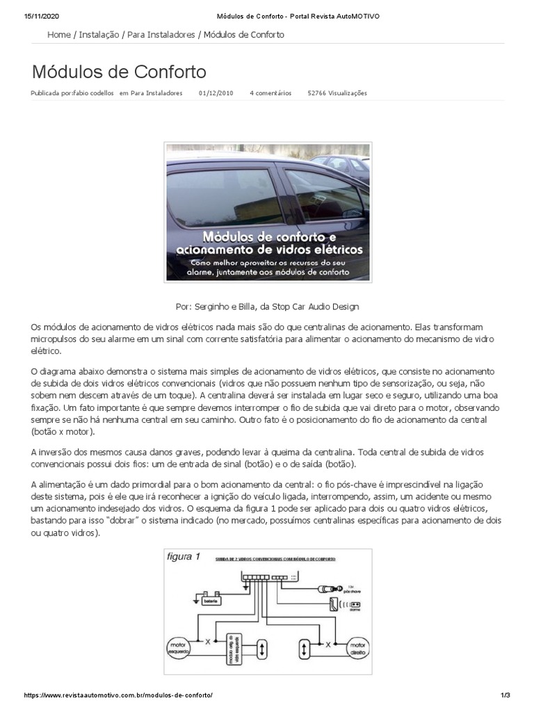 Módulos de Conforto - Portal Revista AutoMOTIVO | PDF | Carro