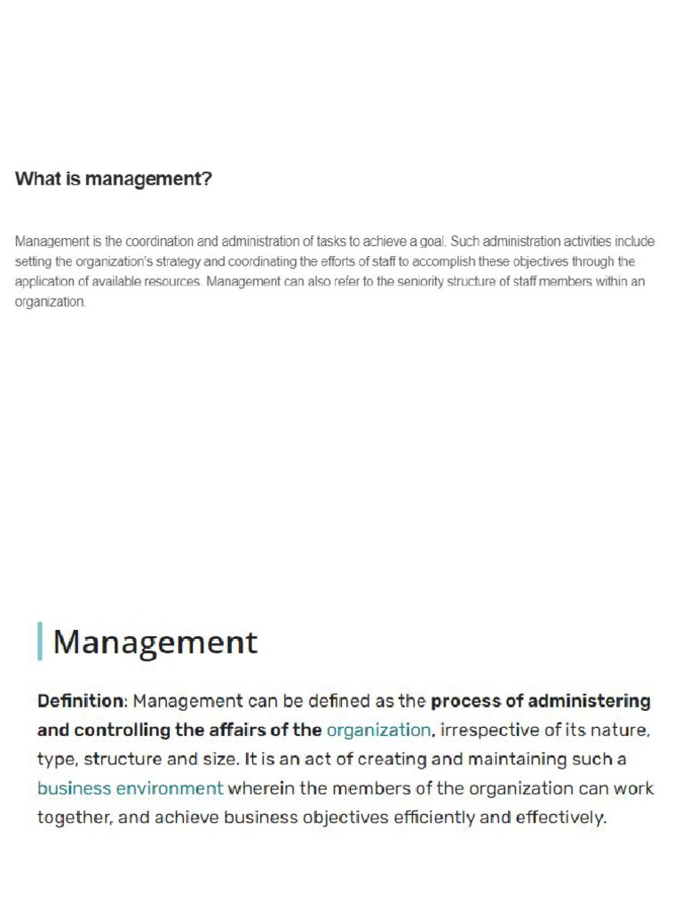 Business Management Unit 1 | PDF