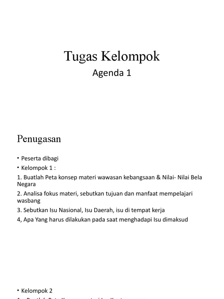 Contoh Tugas Kelompok | PDF