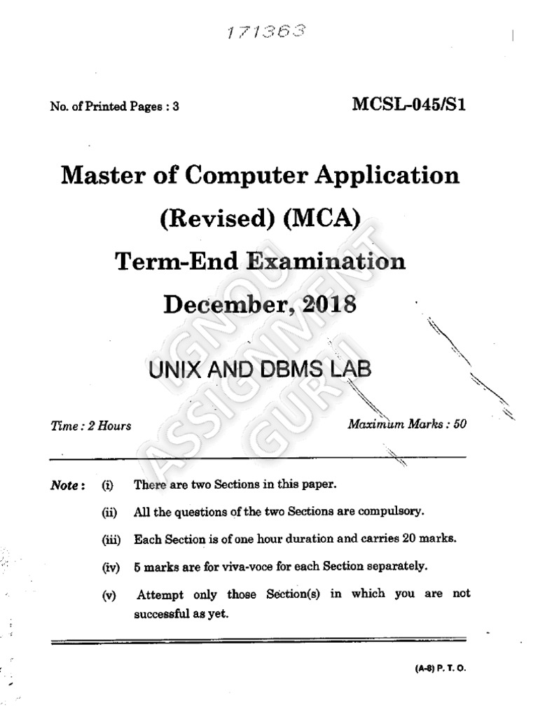 289 - MCSL-045 S1 D18 - Compressed | PDF | Computer File | Computing