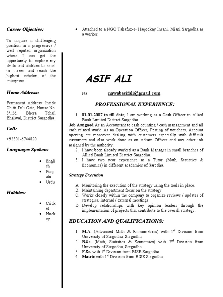Atif CV | PDF