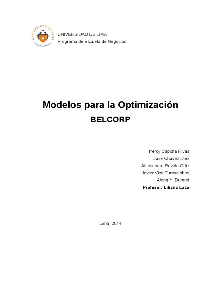 Trabajo Final de Belcorp | PDF | Calidad (comercial) | Marca