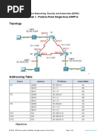 2.2.13 Packet Tracer - Point-to-Point Single-Area OSPFv2 Configuration | PDF | Router (Computing ...