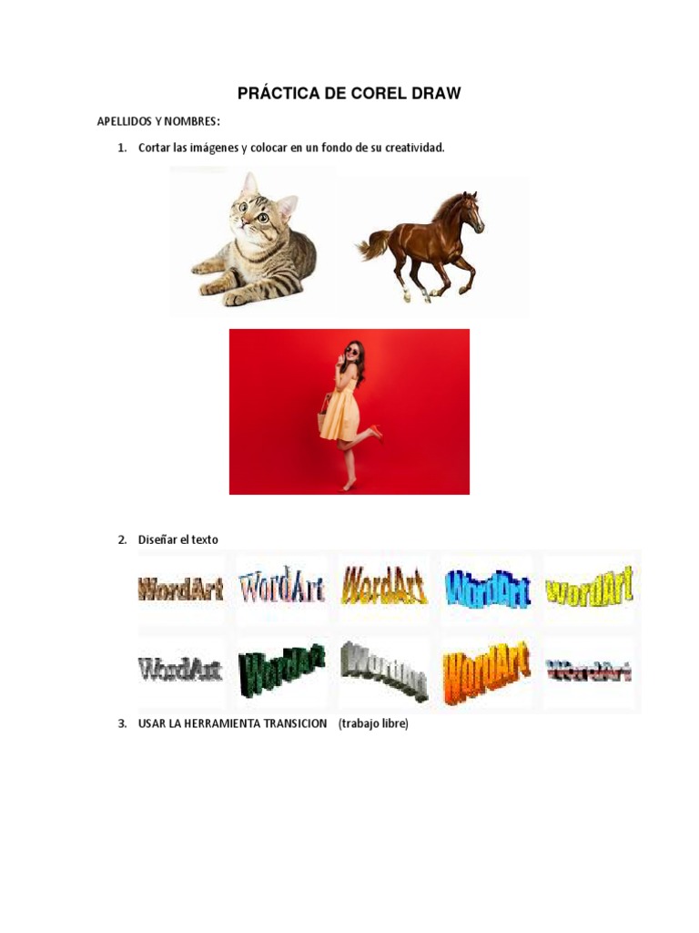 Práctica de Corel Draw | PDF