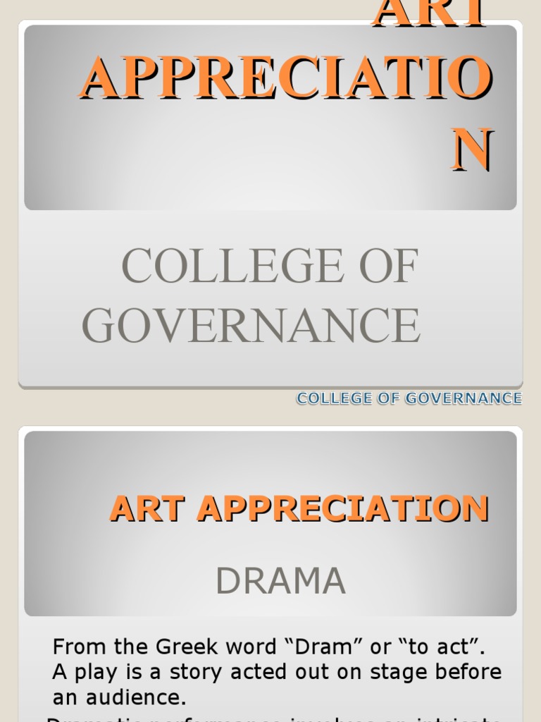Art Appreciation Finals Ii | PDF | Tragedy | Play (Theatre)