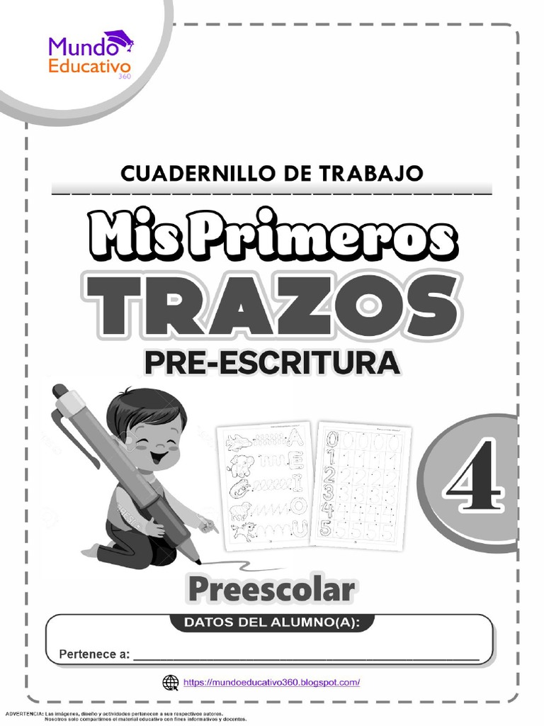 Cuadernillo Pre-Escritura Mis Primeros Trazos4 Me360 | PDF
