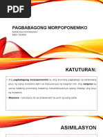 Pagbabagong Morpoponemiko | PDF