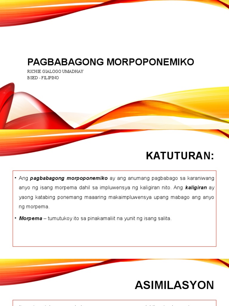 Pagbabagong Morpoponemiko | PDF
