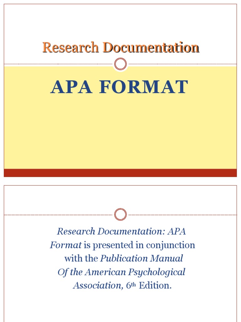APA Research Documentation Guide | PDF | Apa Style | Citation