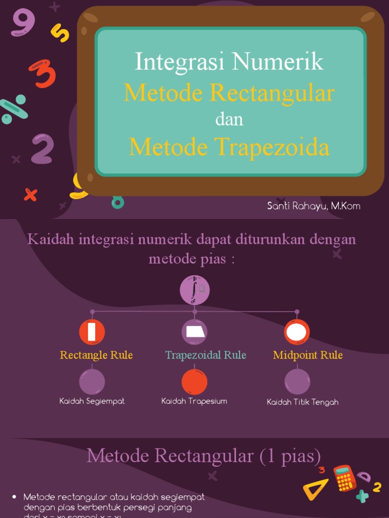 6 Integrasi Numerik Dengan Metode Rectangular Dan Metode Trapezoida | PDF