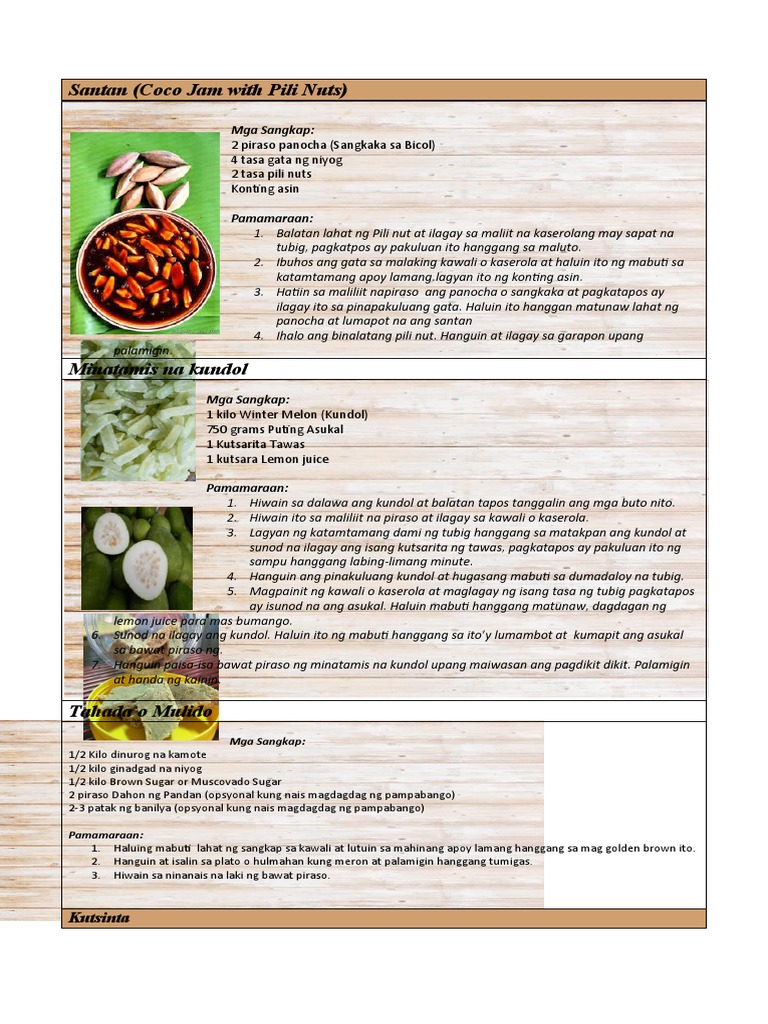 Recipe and Procedures | PDF