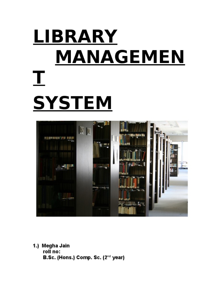Library Management System Overview | PDF | Software Development ...