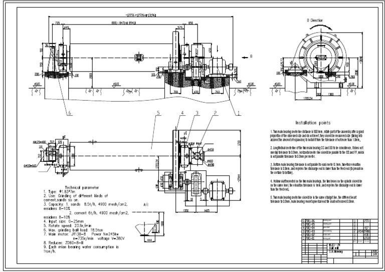 Ball Mill Installation Tolerances Guide | PDF