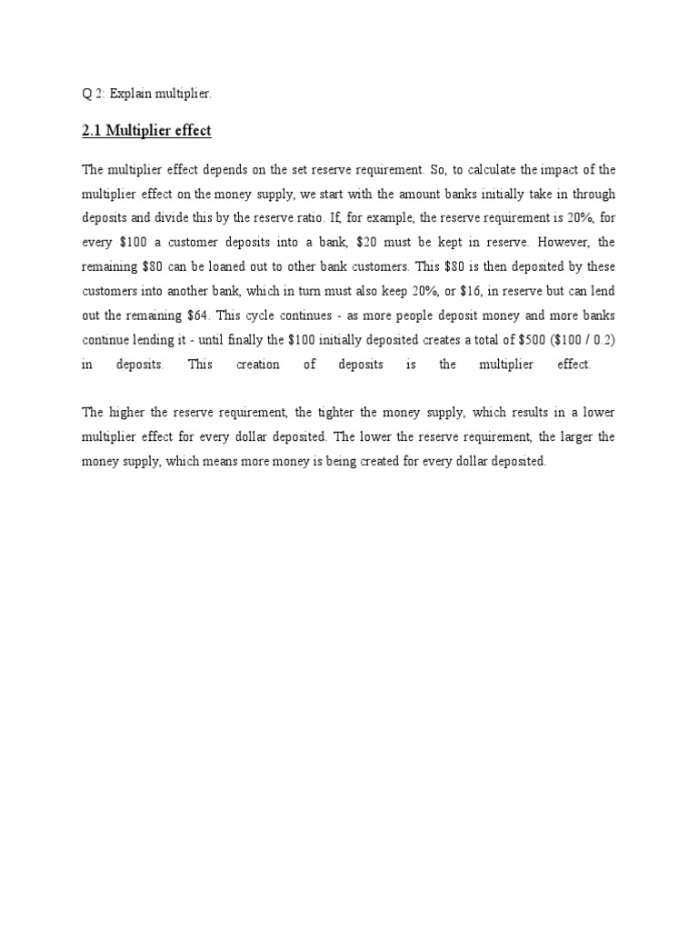 Understanding the Multiplier Effect | PDF