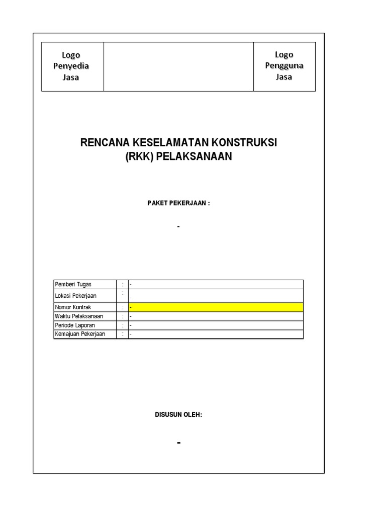 Format RKK Pelaksanaan | PDF