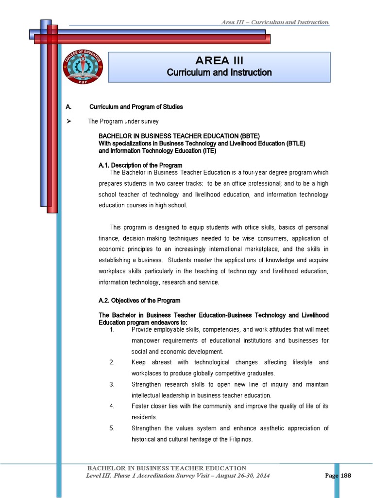 3 Area III Curriculum and Instruction 1 | PDF | Curriculum | Teacher ...