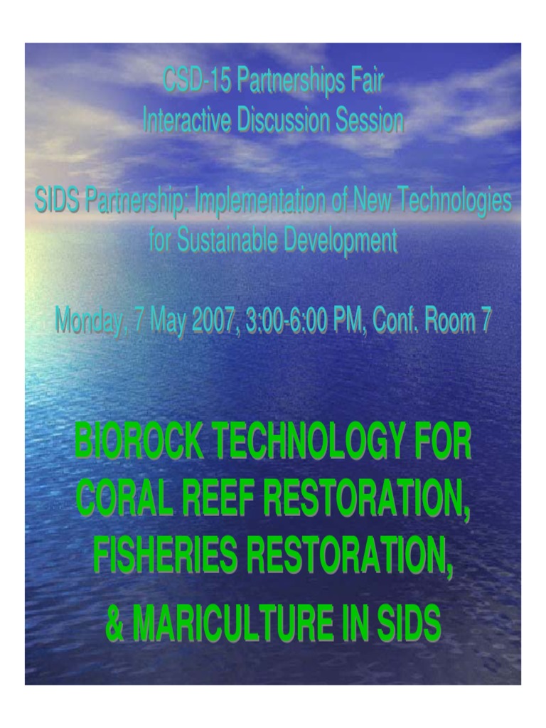 Biorock Technology For Coral Reef Restoration, Fisheries Restoration ...