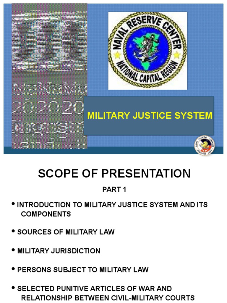 A. Military Justice | PDF | Military Justice | Court Martial