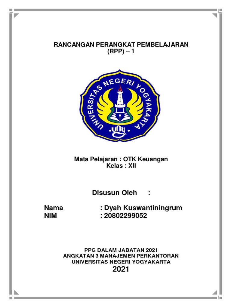 RPP Set 1 - Dyah | PDF | Pengelolaan Keuangan & Uang