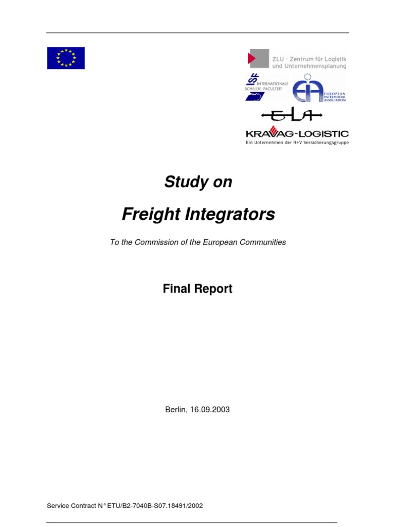 Freight Integrators: A Comprehensive Study | PDF | Cargo | United ...