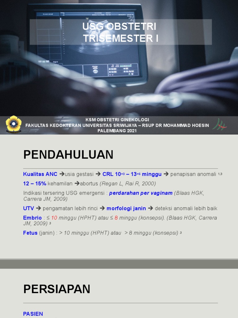 Panduan USG Obstetri Trimester I | PDF | Kesehatan Holistik