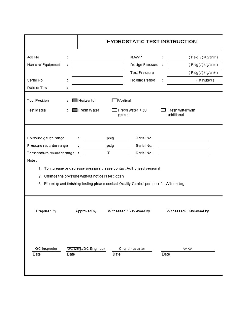 ITP FOR SKID COMPRESSOR (Rev.0) | PDF | Pressure | Gas Technologies