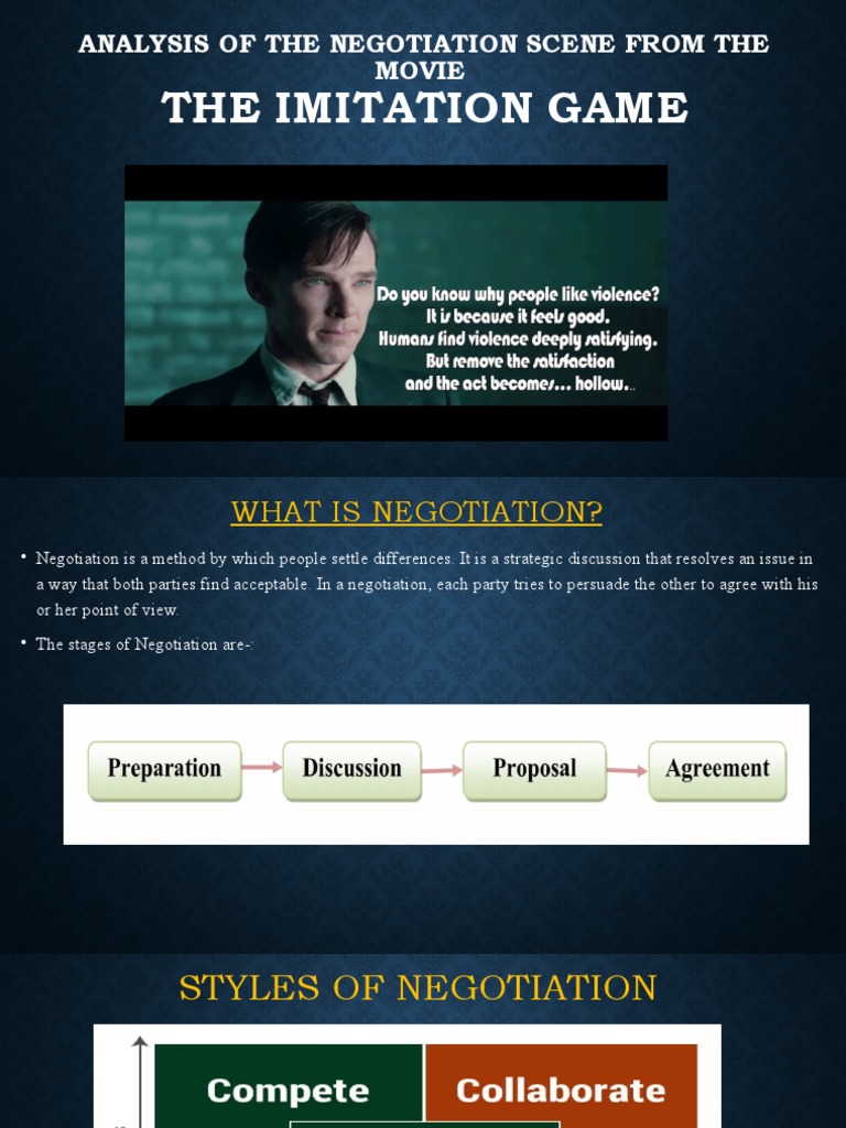 The Imitation Game: Analysis of The Negotiation Scene From The Movie ...
